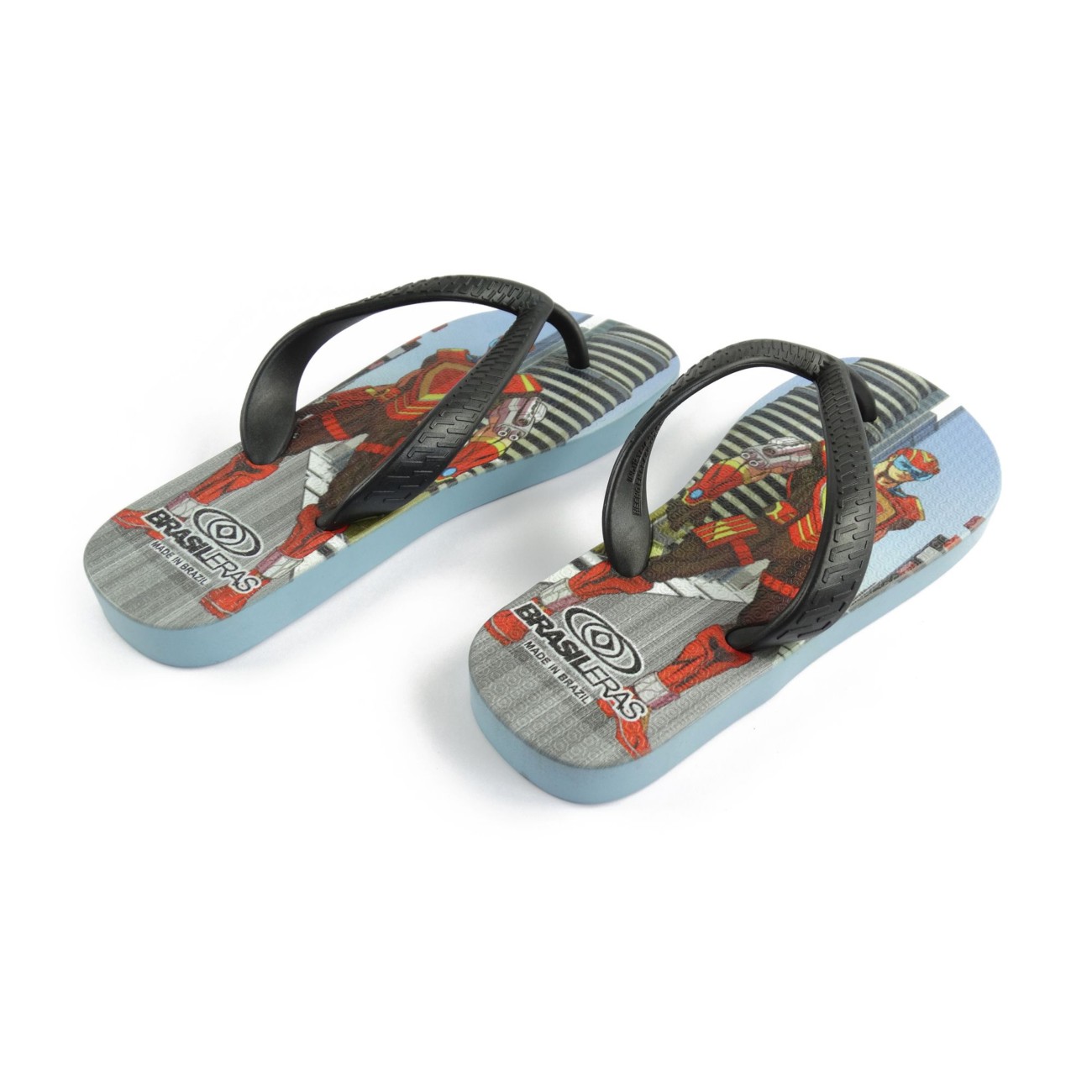 Beach flip-flops BRASILERAS,Kid Super Hero ,Made in Brazil